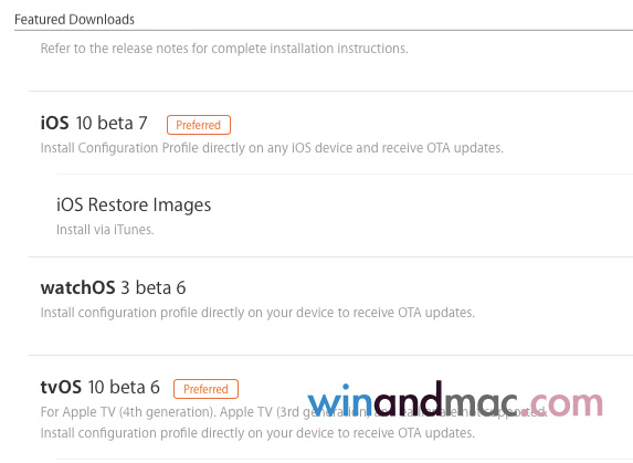 iOS 10 beta 7更新登場 一般用家則有public beta 6 - winandmac.com 視麥媒體