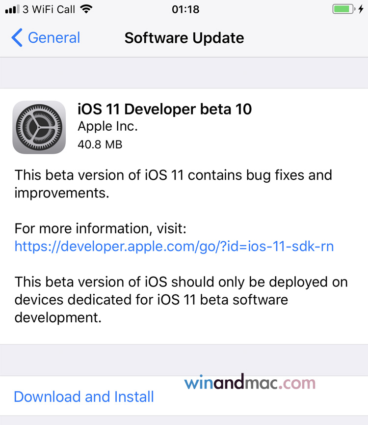 iOS 11踏入beta 10 下星期估下仲有無新測試版？ - winandmac.com 視麥媒體