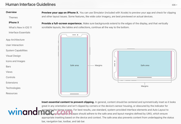 勿踩中iPhone X黑邊 蘋果新指引提程式設計員 - winandmac.com 視麥媒體