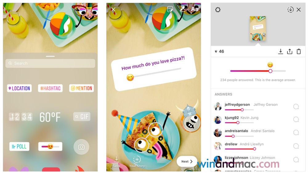 Instagram奇招吸引人用Stories 加入表情符號滑動列可左推右推 - winandmac.com 視麥媒體