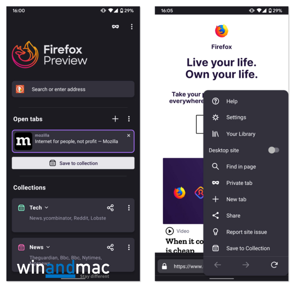 Mozilla Firefox Preview流動版本 採用自家GeckoView版本登場 - winandmac.com 視麥媒體