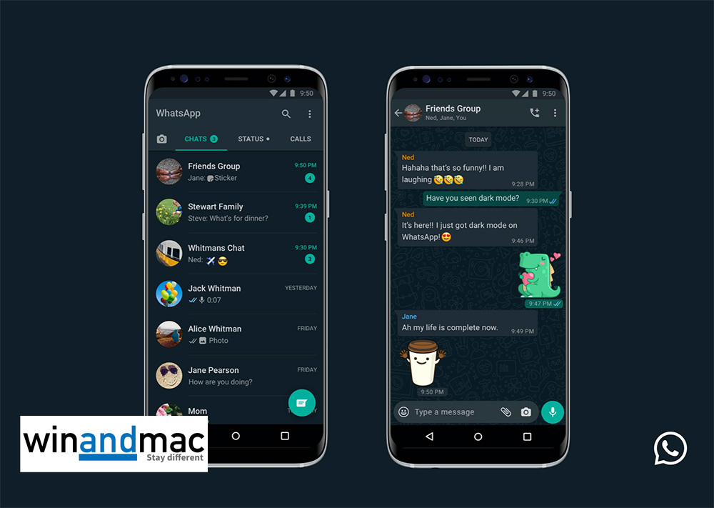 WhatsApp終於加入暗黑模式 還特別拍了這段影片 - winandmac.com 視麥媒體