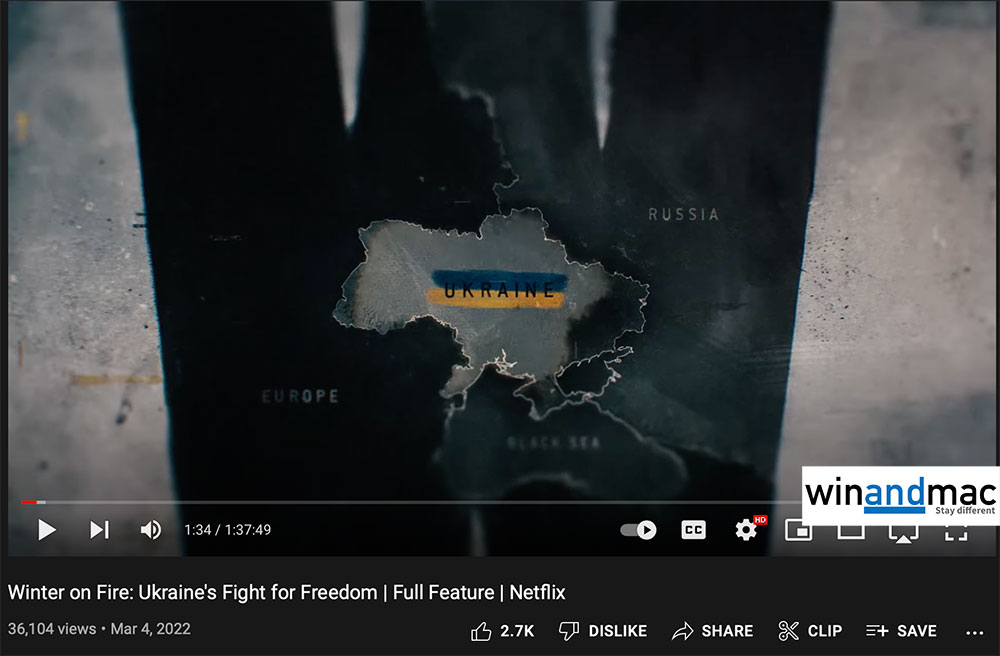 Netflix開放烏克蘭抗爭記錄片Winter On Fire《凛冬烈火》 大家可在YouTube上免費睇 - winandmac.com 視麥媒體