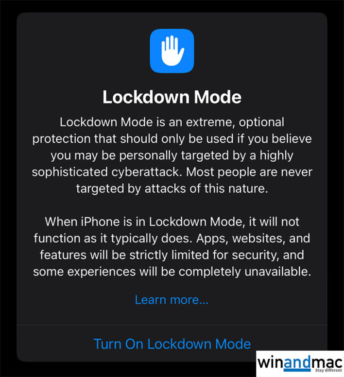 iOS 16等加入Lockdown Mode終極安全模式 為身在極權下的抗爭者而設？ - winandmac.com 視麥媒體