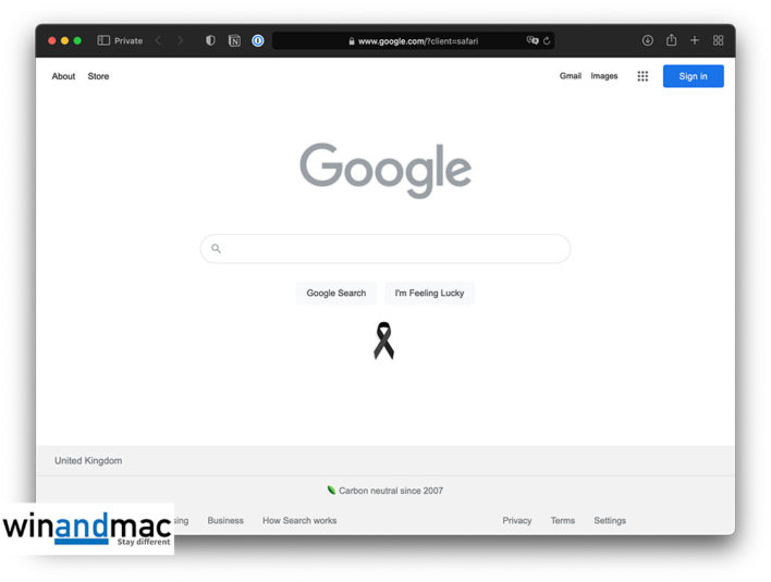 英女皇逝世 蘋果、微軟、Google、三星首頁作出悼念 - winandmac.com 視麥媒體