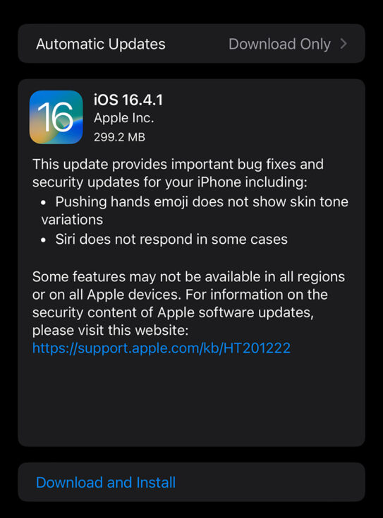 蘋果發佈新iOS 16.4.1和macOS 13.3.1 修復兩個公開的漏洞 - winandmac.com 視麥媒體