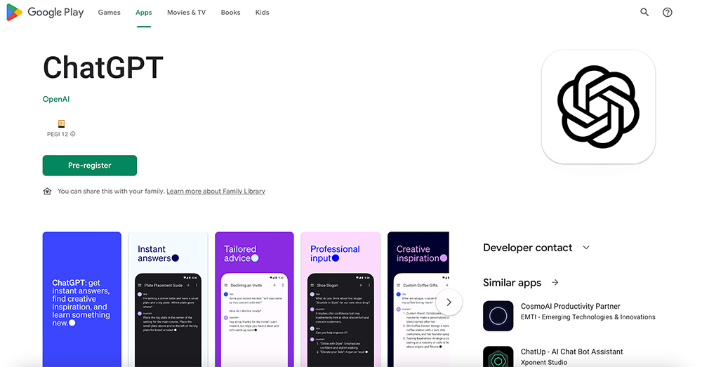 ChatGPT for Android版本登場 但只係呢四個國家有 - winandmac.com 視麥媒體