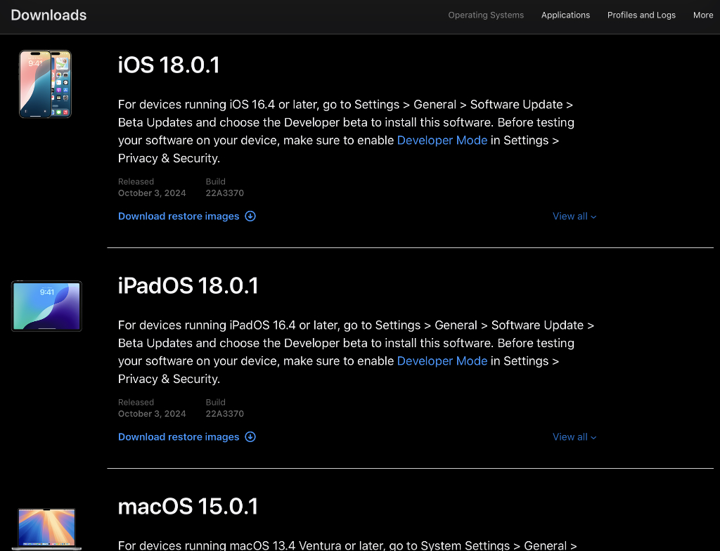 iOS 18.0.1更新出爐 終於修復畫面無反應等問題 - winandmac.com 視麥媒體