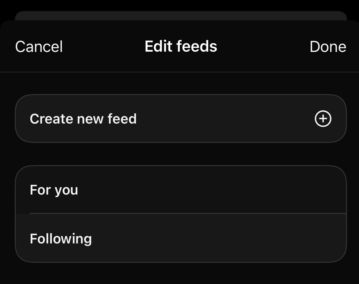 Threads將可進一步自定顯示分頁次序 主頁設定成Following不再是夢 - winandmac.com 視麥媒體