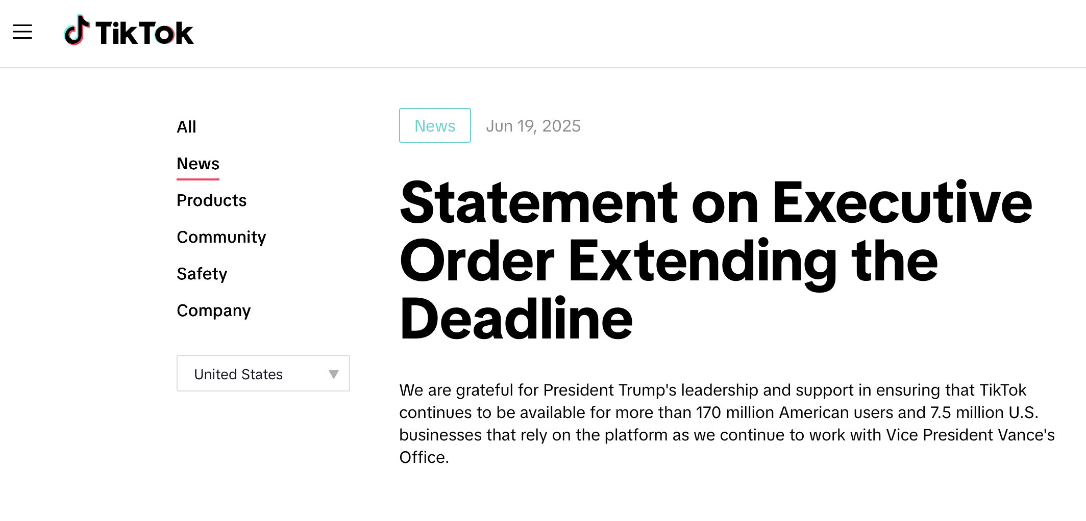 特朗普再一次延長TikTok不賣即禁禁令 90日後會否又有第四次？ - winandmac.com 視麥媒體