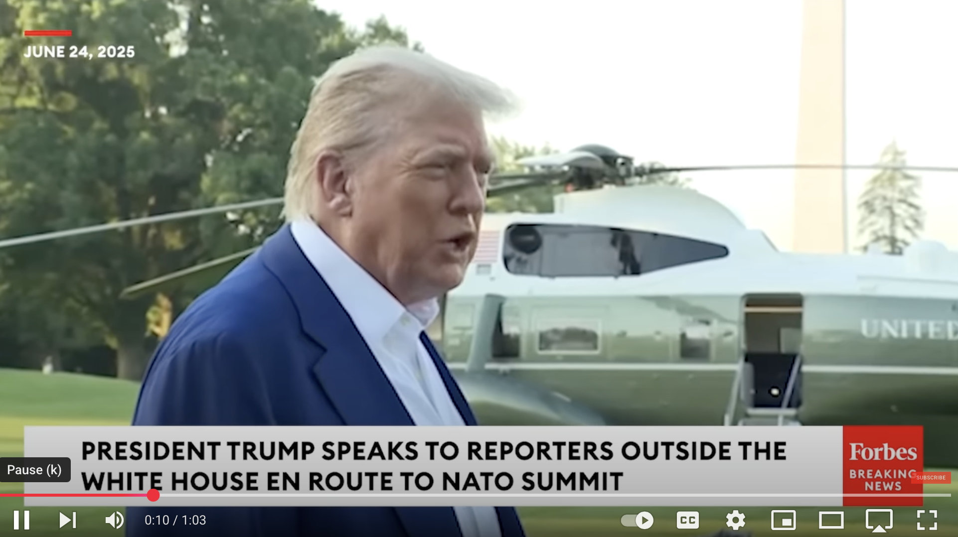 以色列與伊朗未有真正停火 特朗普嬲到電視直播爆粗 - winandmac.com 視麥媒體