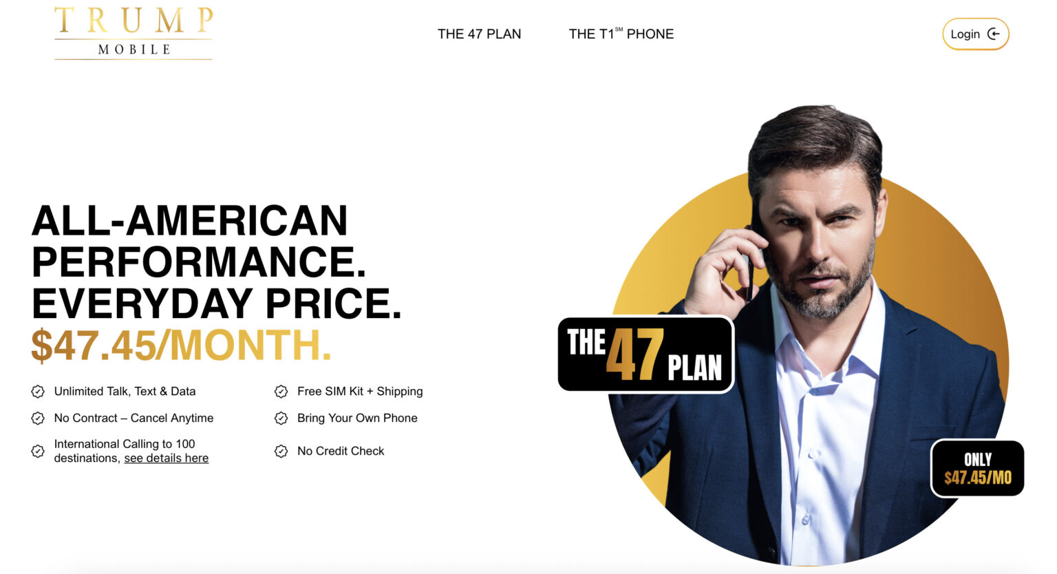 特朗普推Trump Mobile 47 Plan加美國製T1智能手機 - winandmac.com 視麥媒體