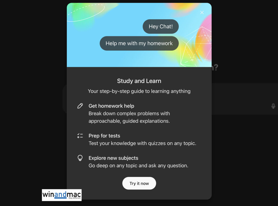 ChatGPT推出學習模式 避免直接俾答案俾學生 - winandmac.com 視麥媒體
