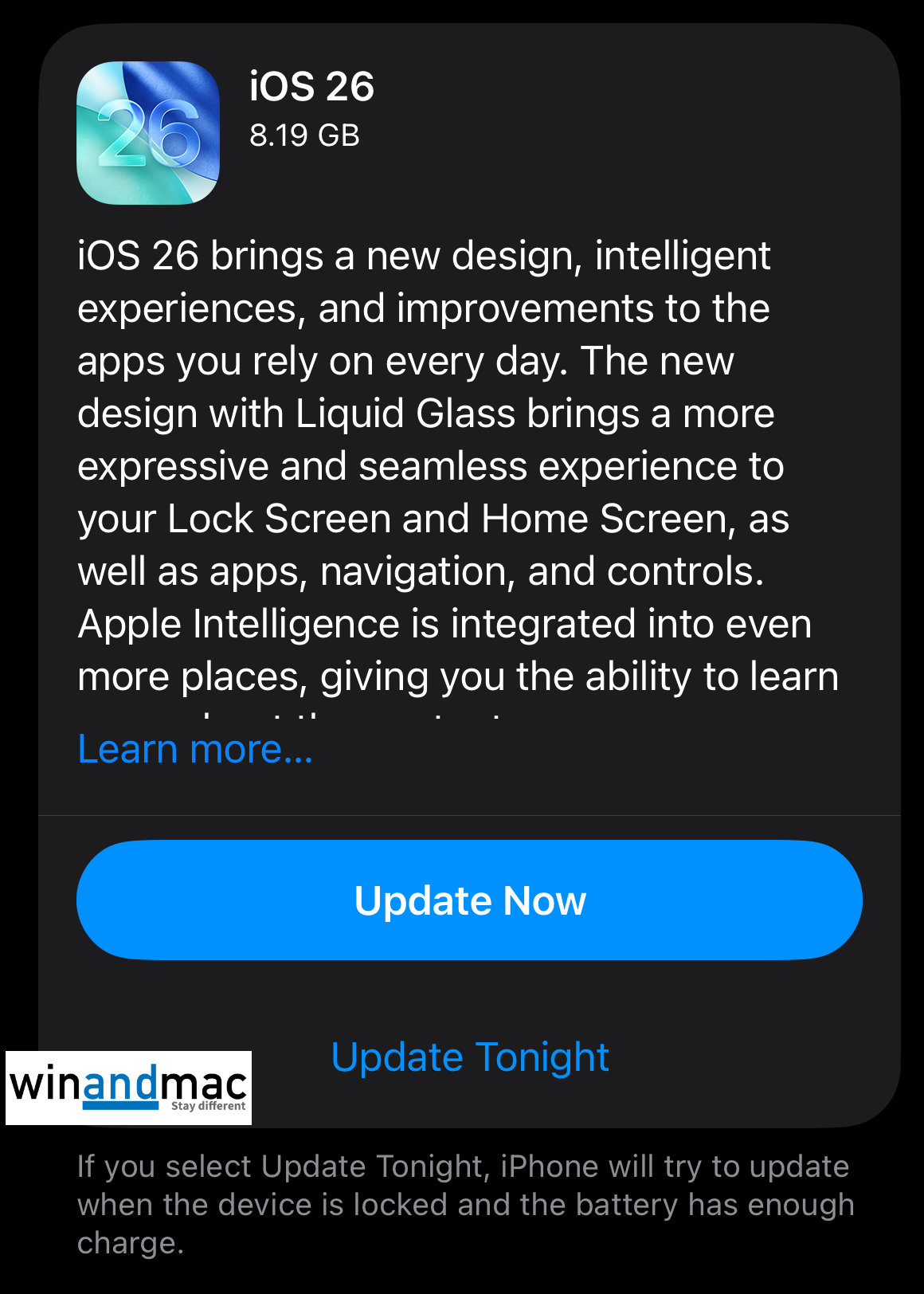 iOS 26、macOS 26 Tahoe等Liquid Glass更新 將於星期一登場 - winandmac.com 視麥媒體